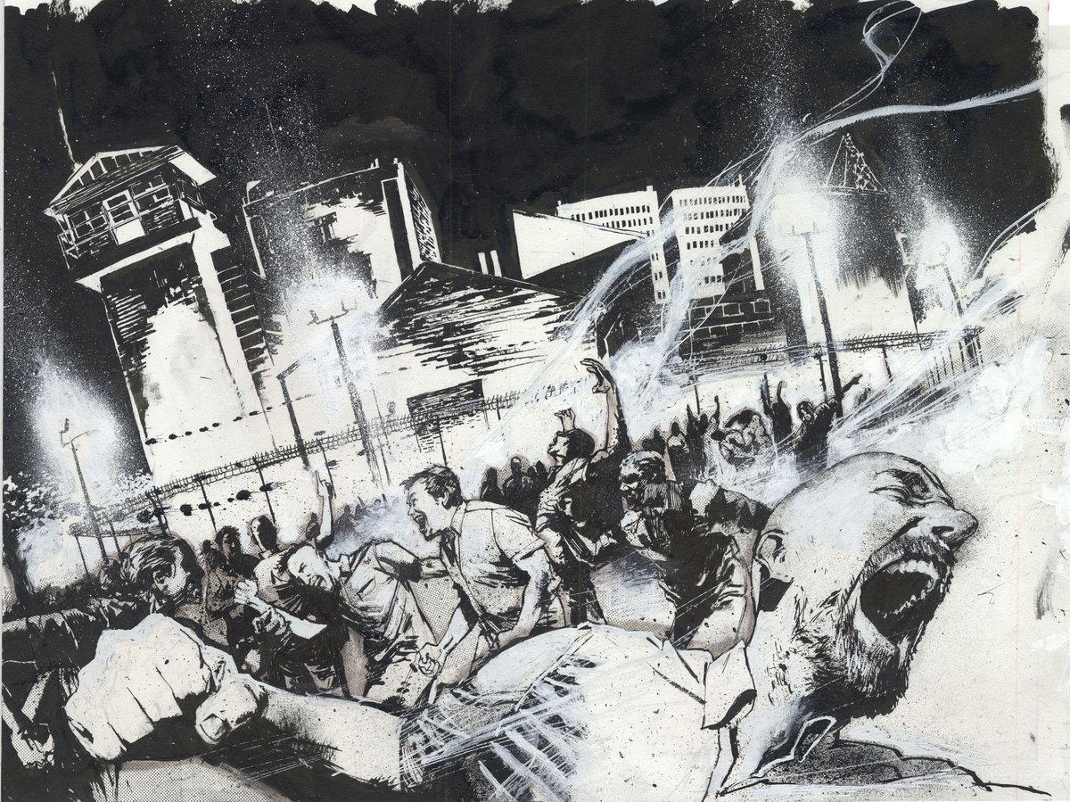 Spawn Original Art Issue 288 Page 14 And 15 Spread Studiojsa