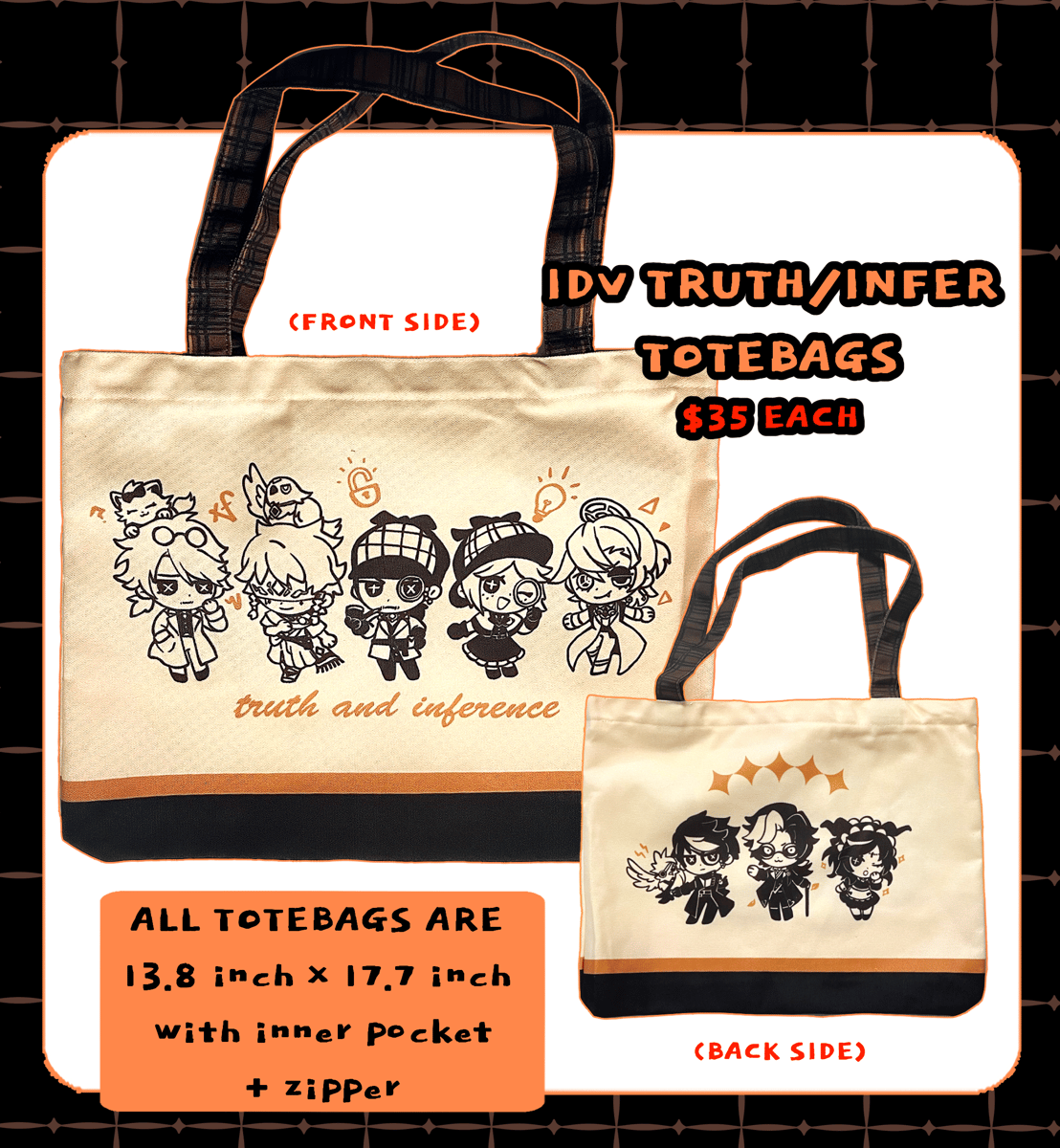 IDV Truth & Inference Totebag | mirshroom
