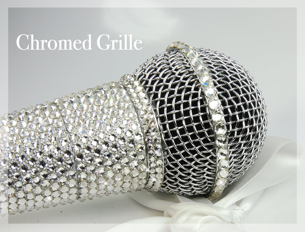 Custom Painted Chrome Shure Microphone Grille Any Colour | Crystalskins