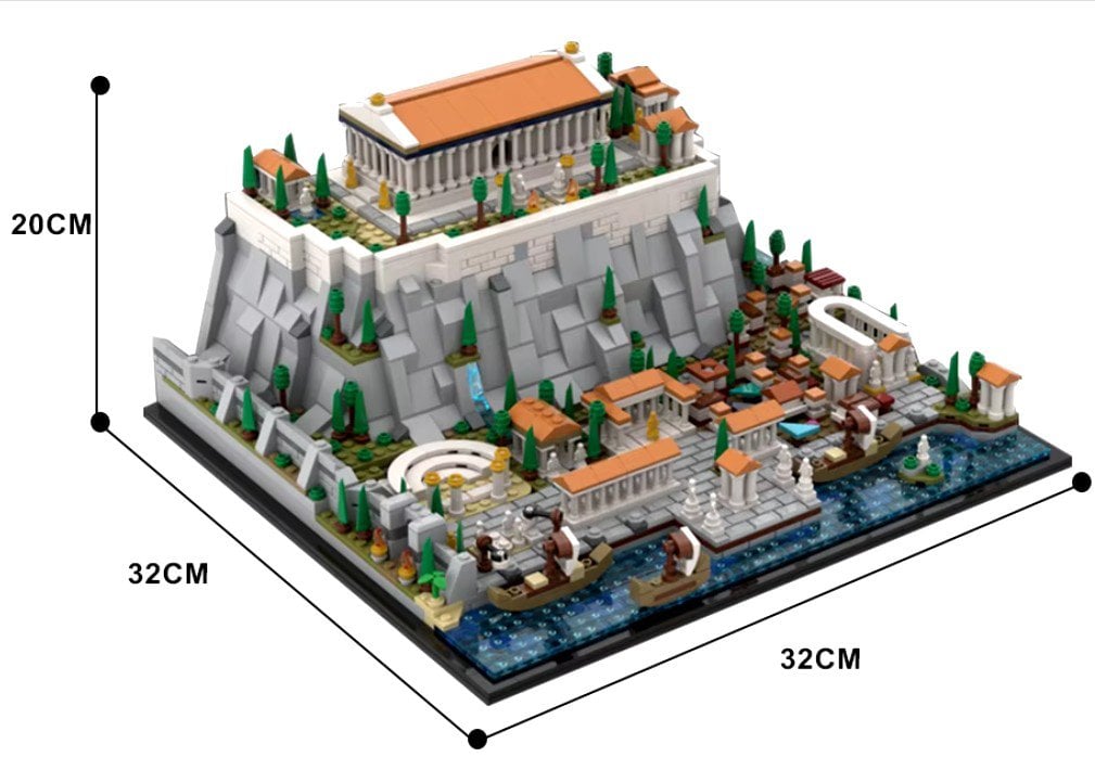 Lego Reece Acropolis of Athens Parthenon Amphitheatre Building Block ...