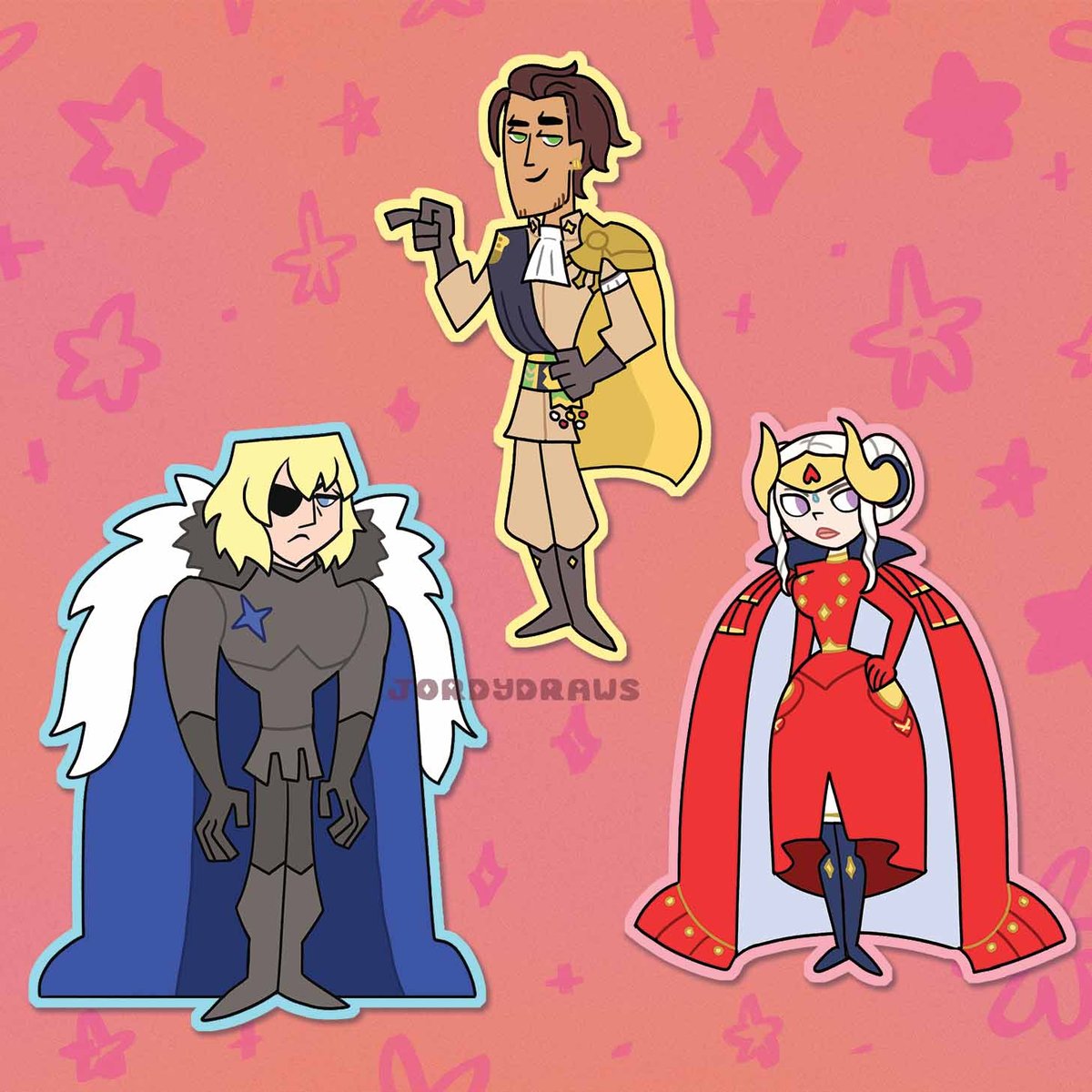 Total Drama Houses Stickers | jordydraws