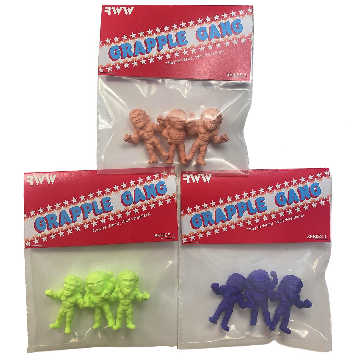 RWW GRAPPLE GANG MINI-WRESTLERS SERIES 1: LA REBELIÓN (3-PACK) | RWW