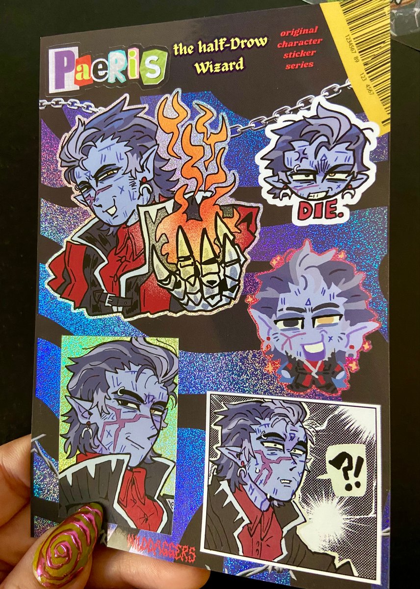 Paeris (OC) Sticker Sheet | wilddaggers