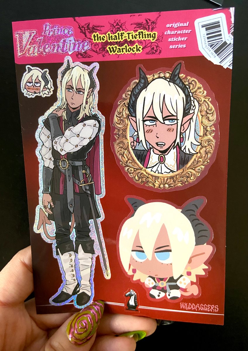 Valentine (OC) Sticker Sheet | wilddaggers