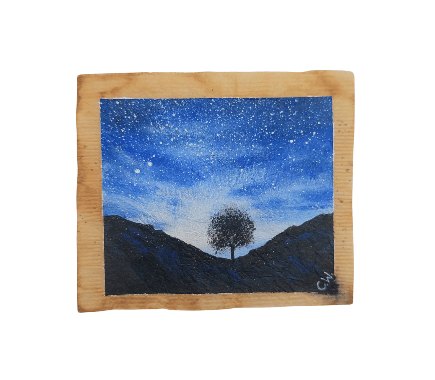 Sycamore Gap Tree ~ Twilight | Carolouise Art