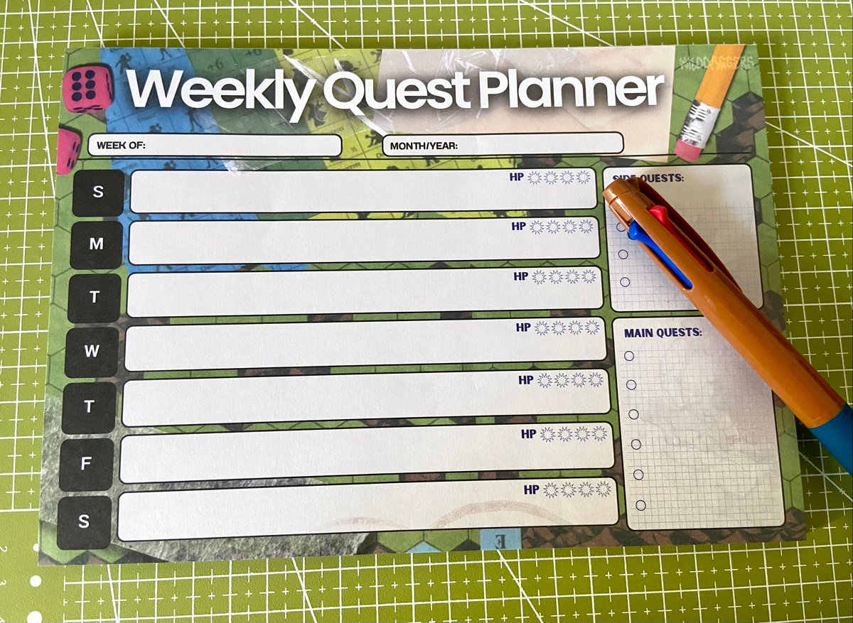 TTRPG Weekly Quest Planner | wilddaggers