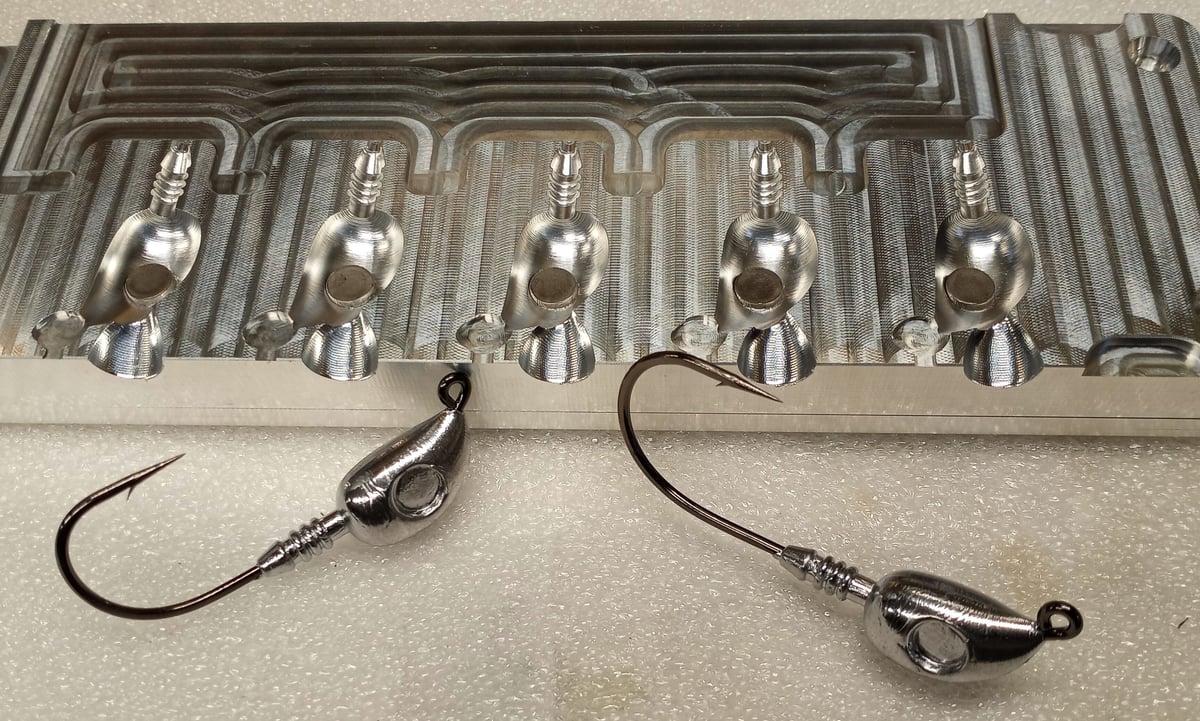 Spotted Seatrout, Flounder, Puppy Drum, Walleye ( 1 oz ) Jig Mold ...