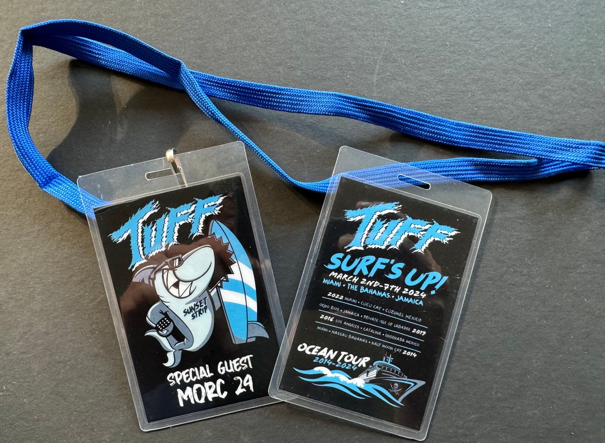 Tuff "Monsters of Rock" Special Guest collectible Laminate 2024 w ...