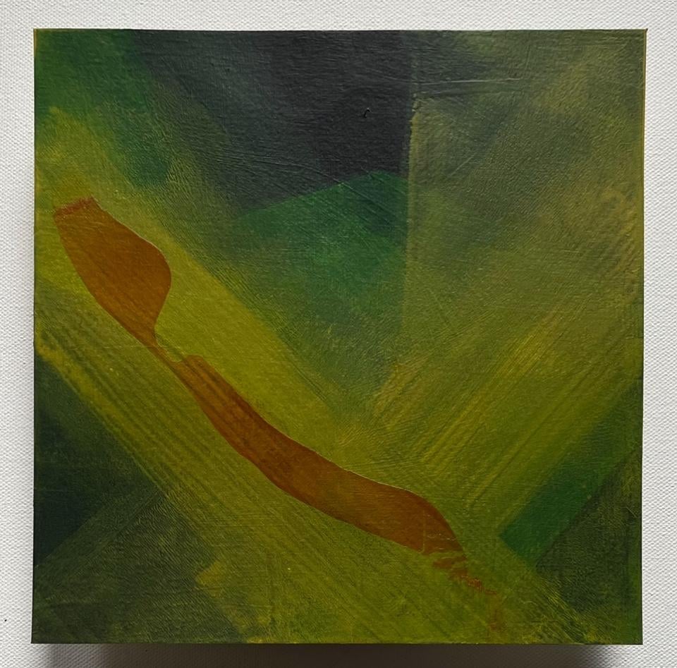 ORIGINAL STUDY NO. 14 Texture Abstract Painting 8 x 8 Unframed with 12 ...