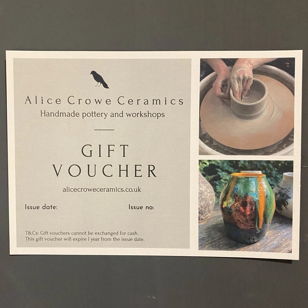 Gift Voucher | Alice Crowe Ceramics