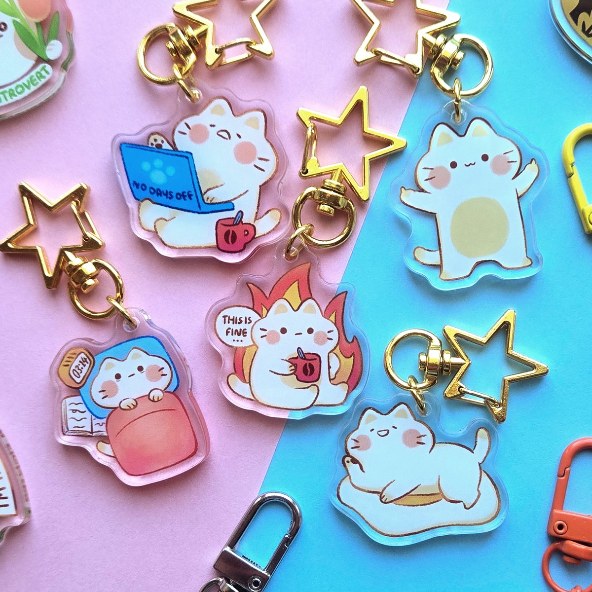 Cat Small Keychains | pengunoodle