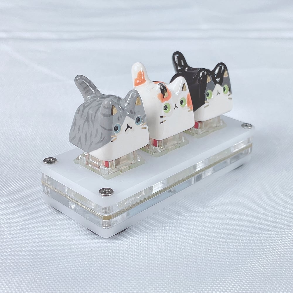 Cat ceramic keycaps choose your design | LittleMysticLife