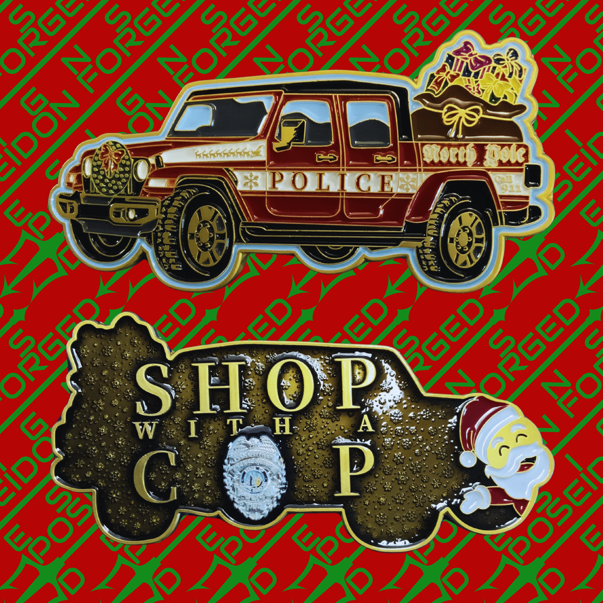 Christmas Jeep Galdiator Coin | Poseidon Forged Designs