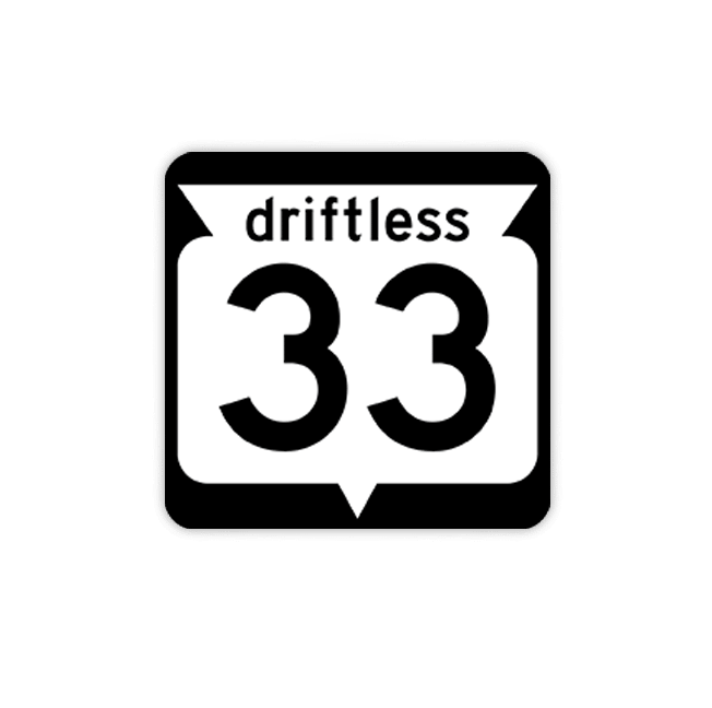 driftless highway 33 sticker | driftless.earth