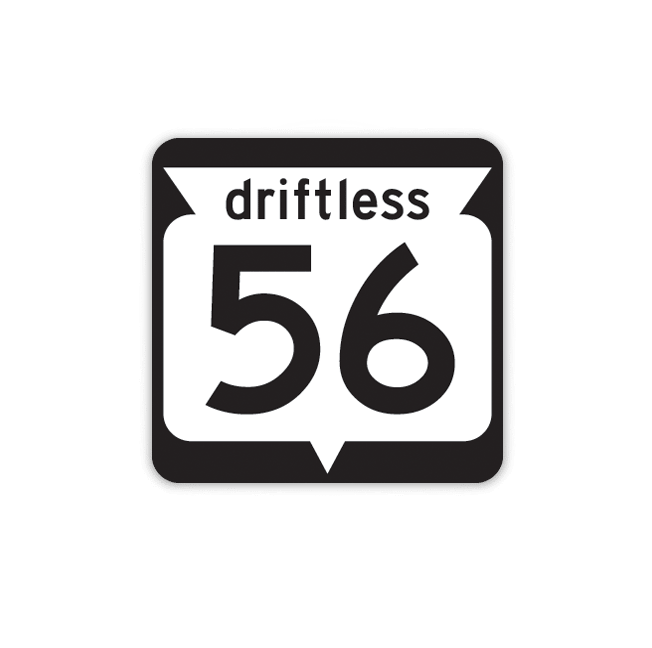 driftless highway 56 sticker | driftless.earth