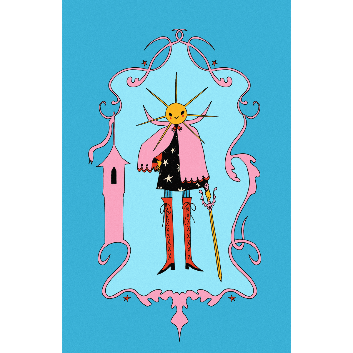 Sun Knight Print | coolcatkmart