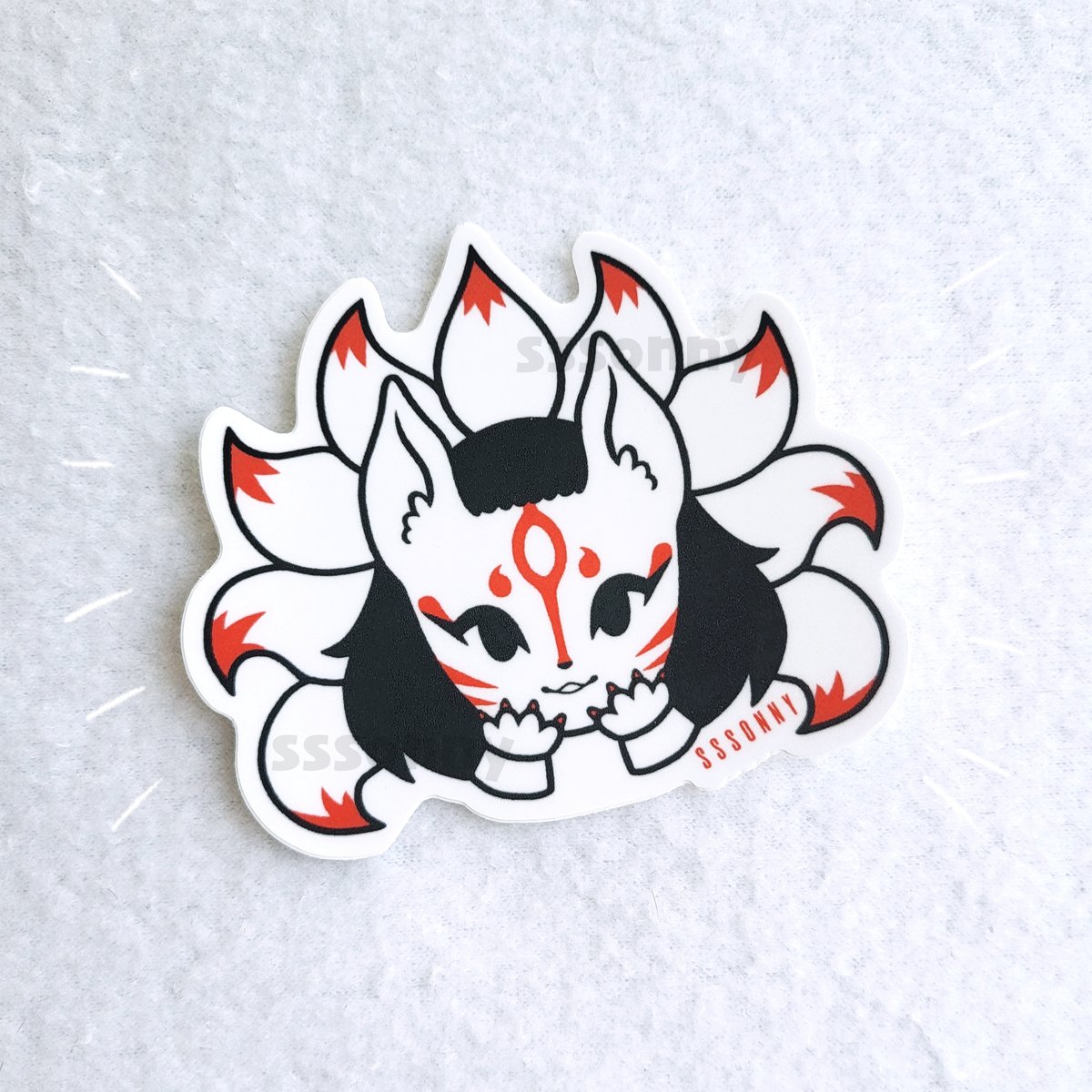 Chibi Kitsune Vinyl Sticker | SSSONNY