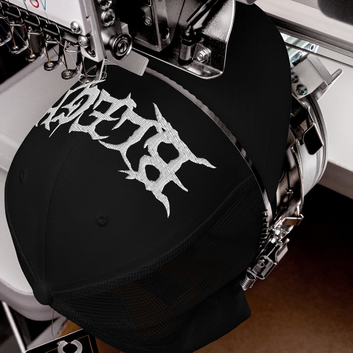 SNAPBACK DEATHCORE BLEGH TRUCKER HAT | Ohrion Apparel