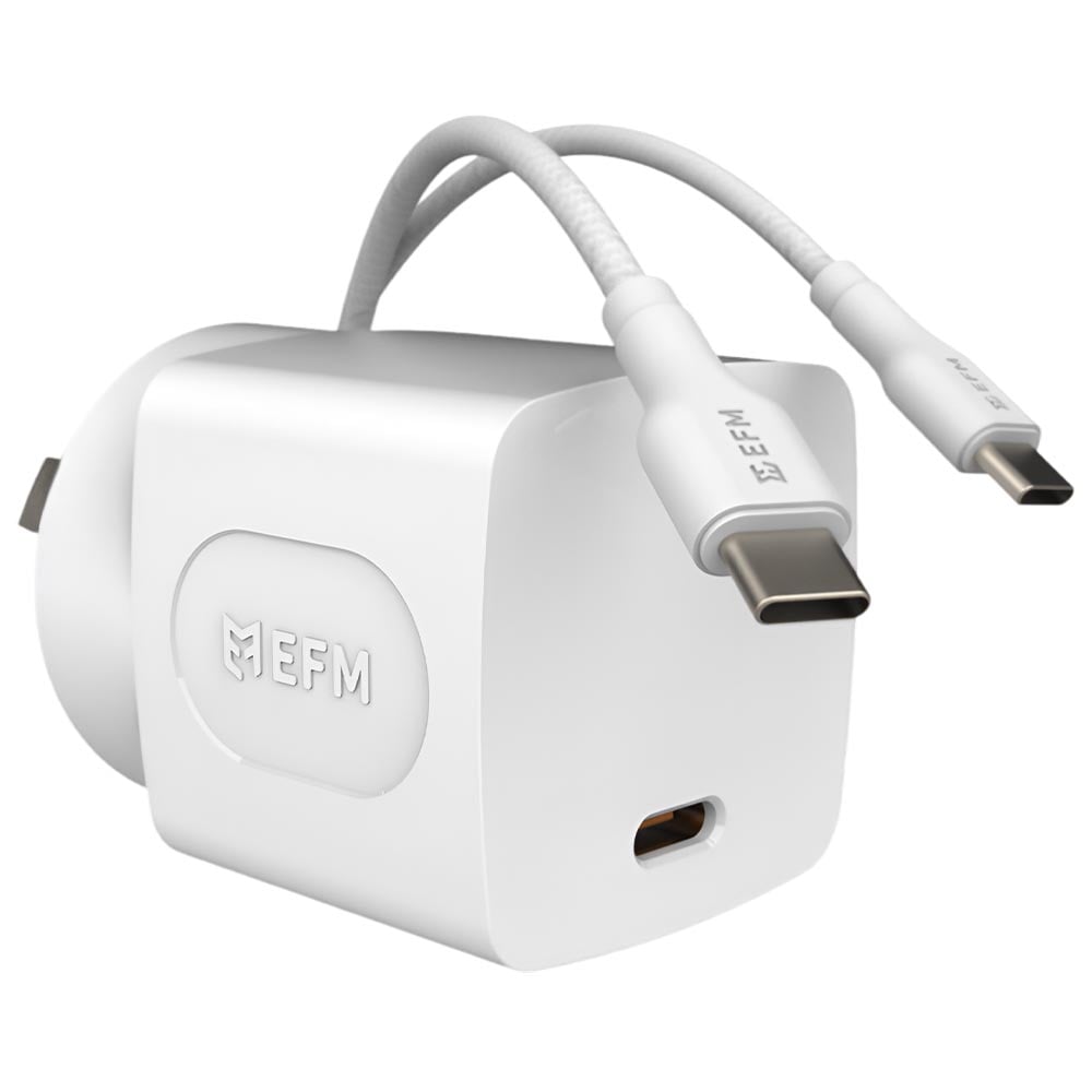 EFM 35W Wall Charger with 1.2M Type-C to Type-C Cable - White | Mobileskin