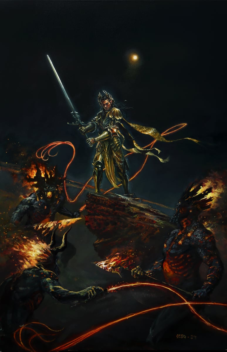 Print Feanor and Balrogs | Bellum Artix