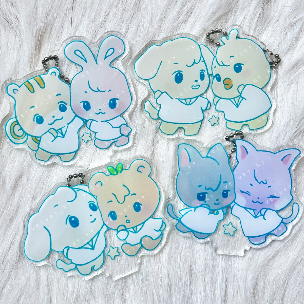 ATEEZ Aniteez Acrylic Standee Charms | Studio Velvet KT