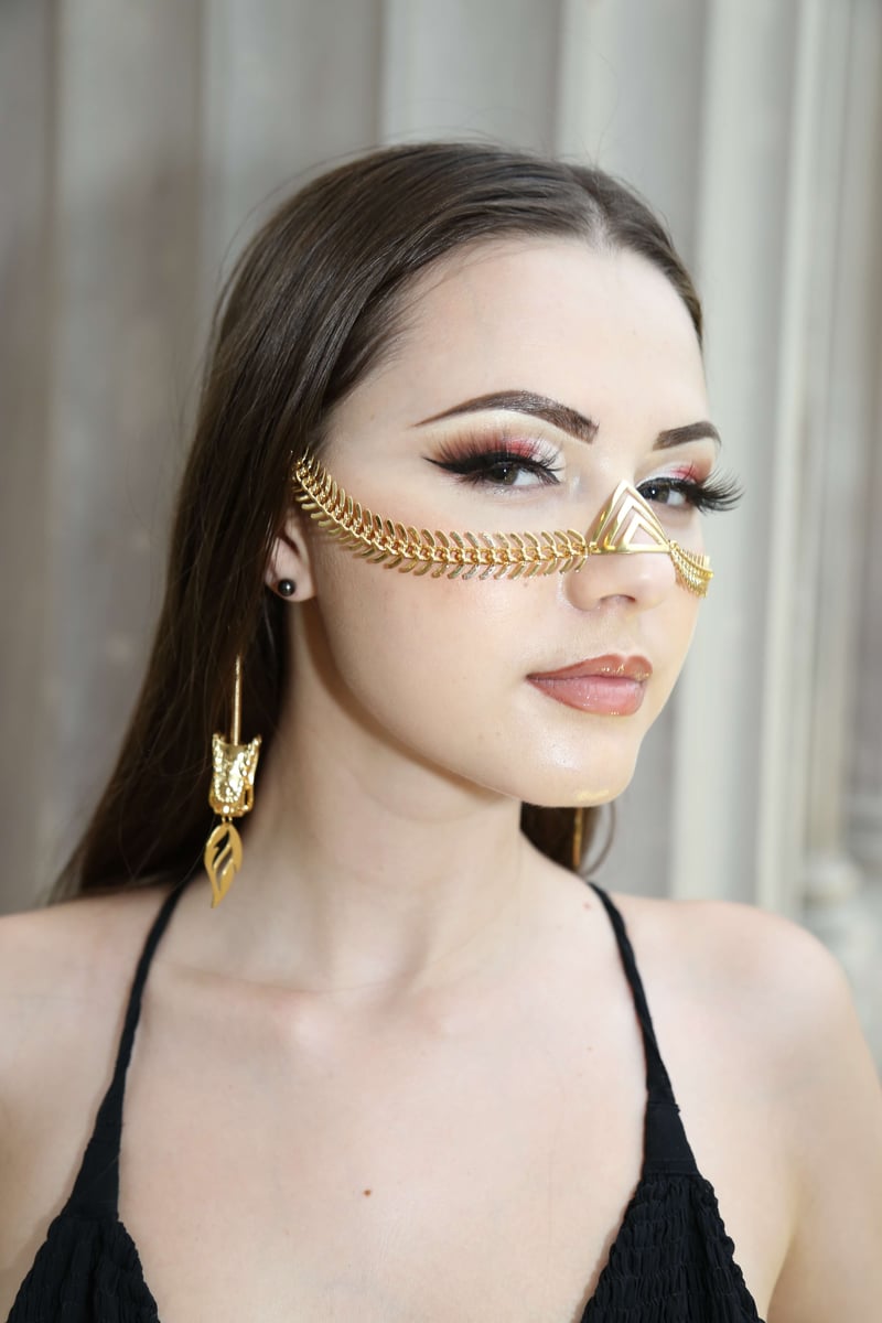 iLit Golden Dragon Artisan Face Chain | iLit Designs