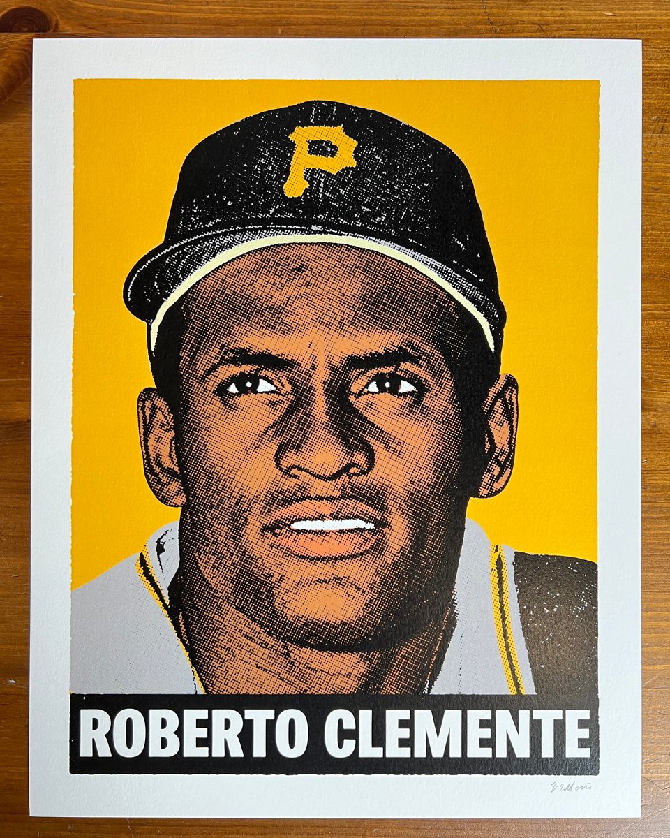 11x14" Roberto Clemente Print | Dellarious