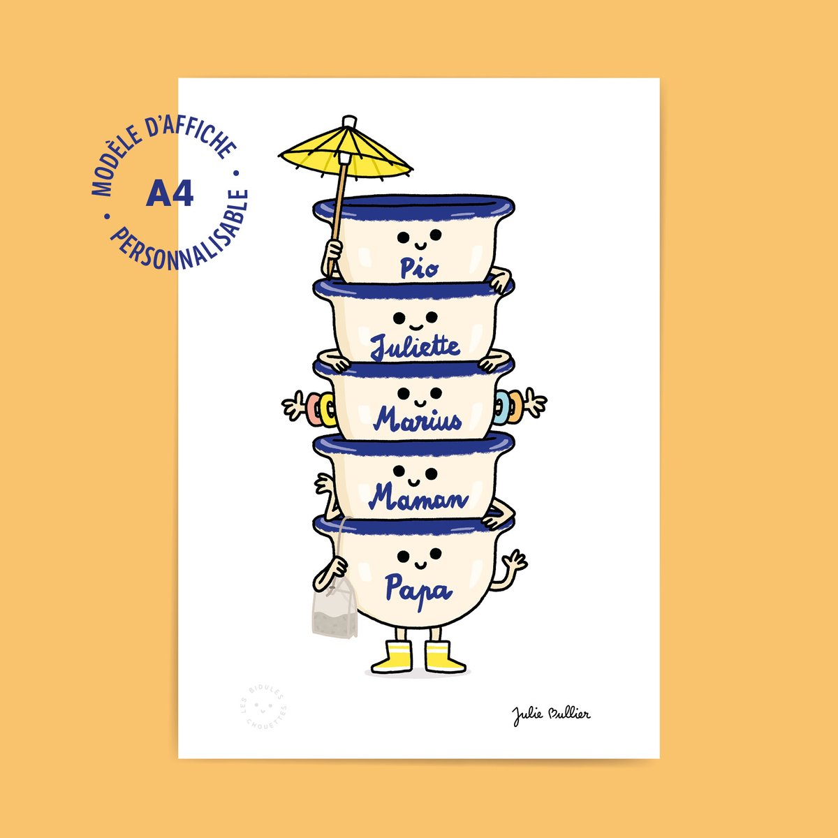 Bols en Tribu - Affiche personnalisable - Choix multiples | Les Bidules ...