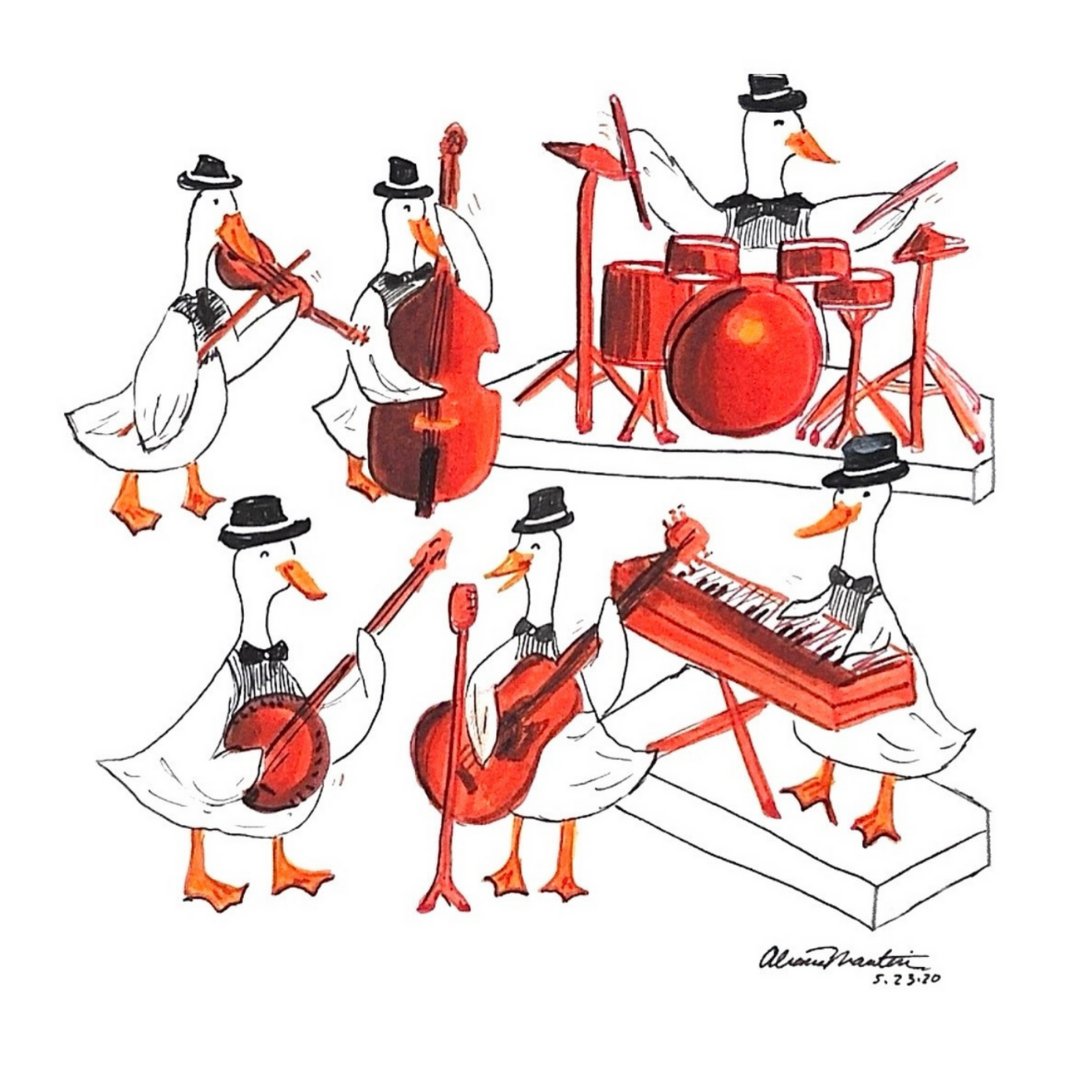 Duck Band - Art Print | Cozy By Aliana