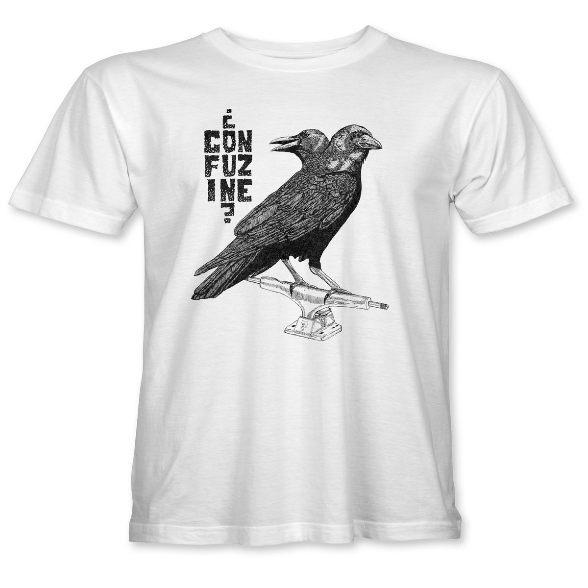 Confusion Magazine - "Two Headed Crow" t-shirt [white] | Confusion ...