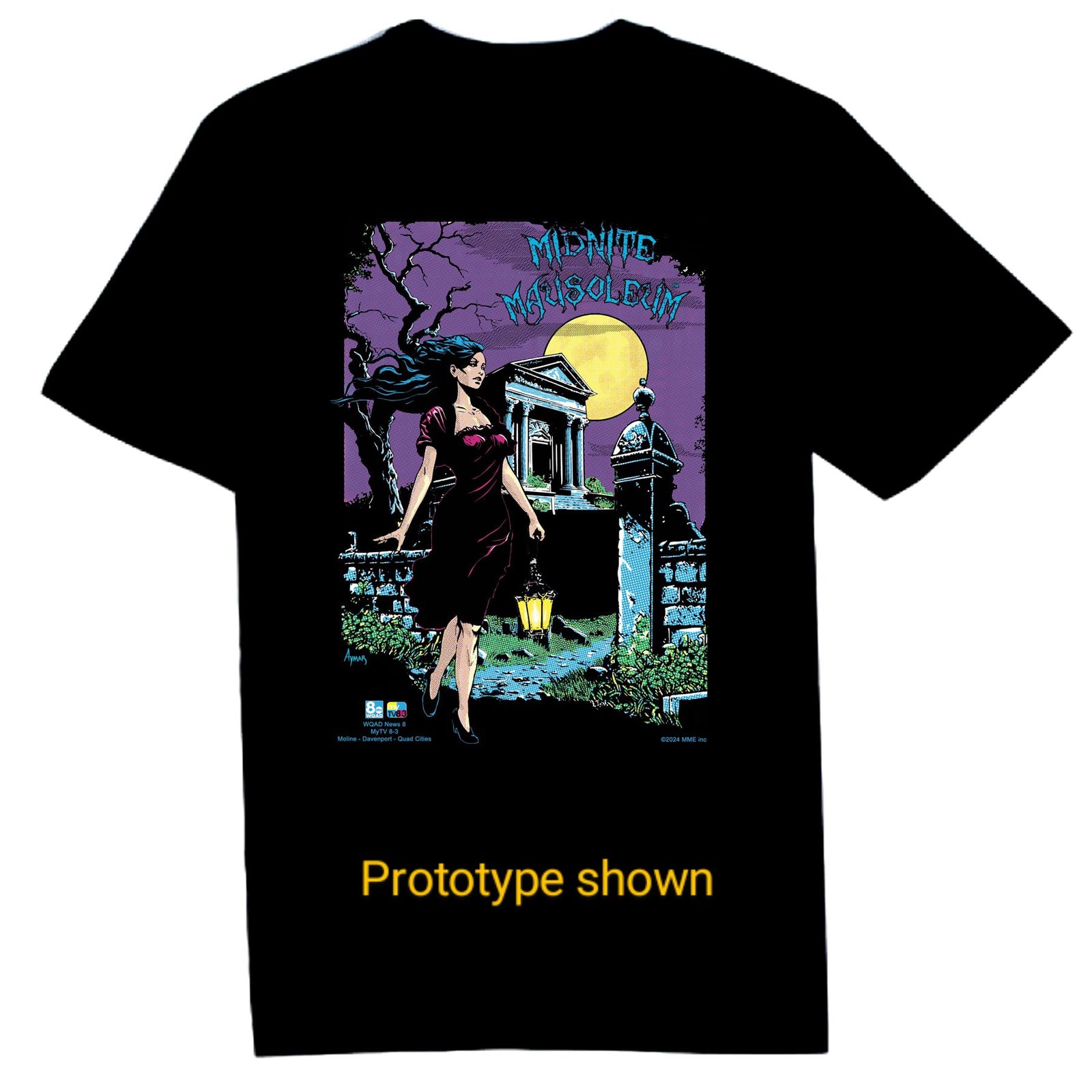 Midnite Mausoleum - comic art tee | Midnite Mausoleum