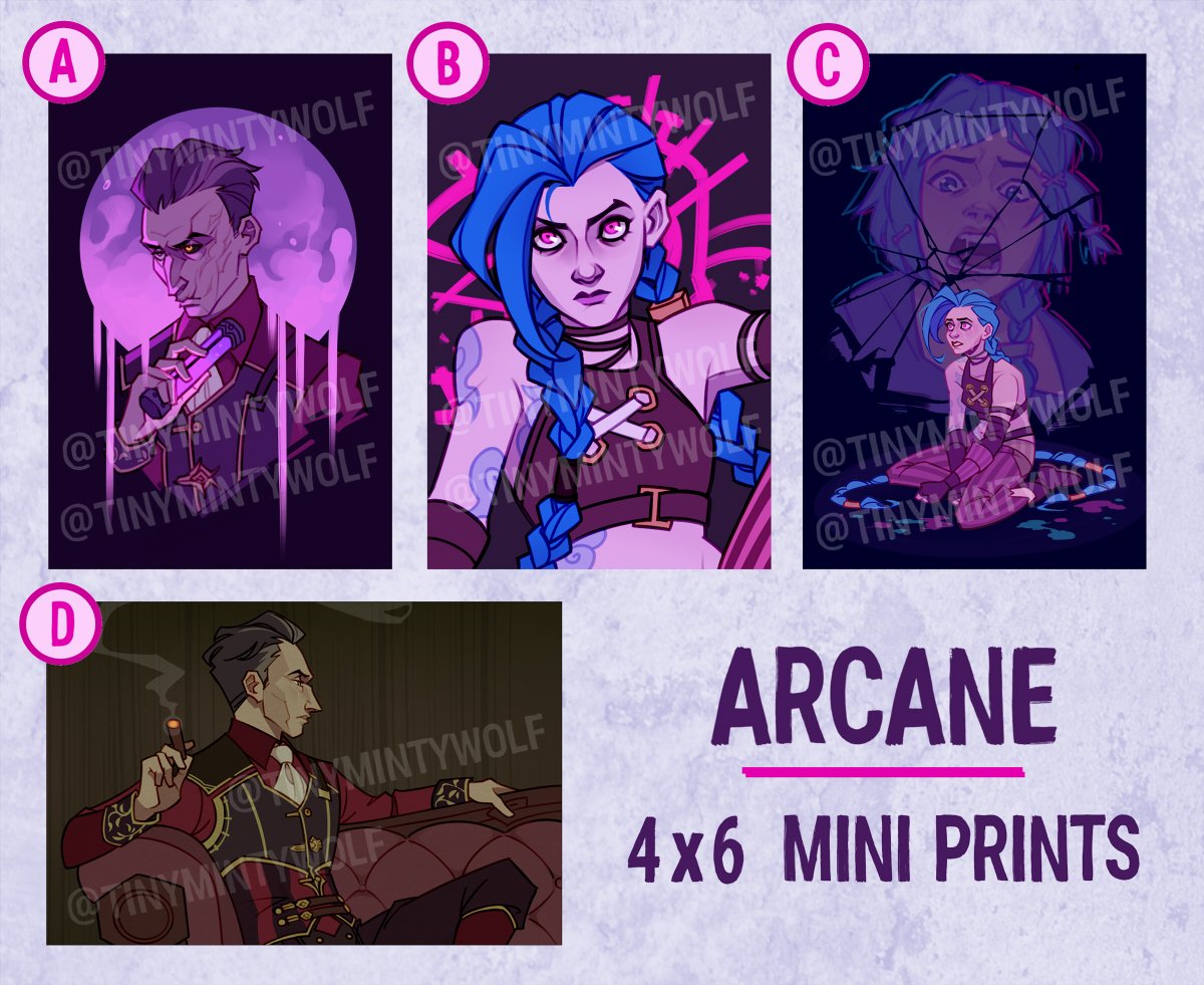 Arcane mini prints | Tinymintywolf