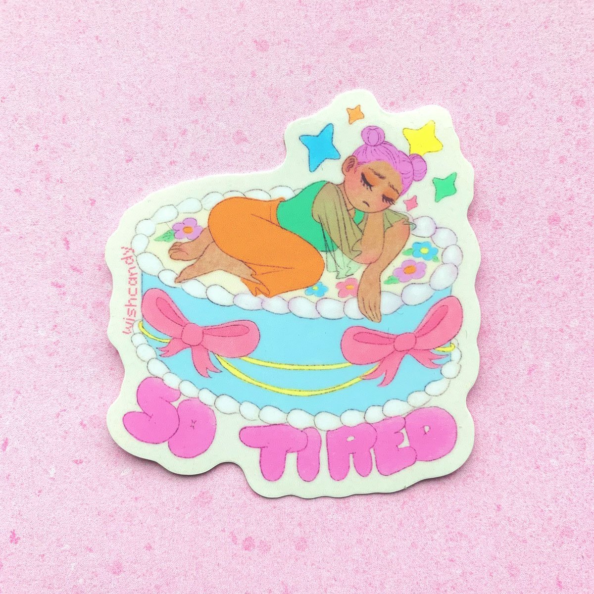So Tired - vinyl sticker | wishcandy