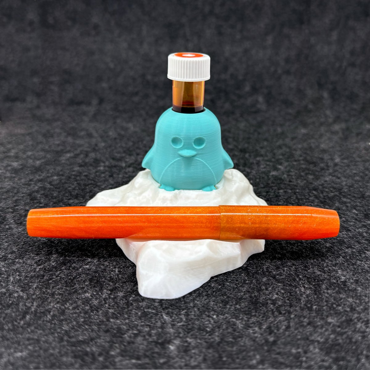 Iceberg Pen Rest and Platform for Little Penguin Vial Holder | Ink-a-Pet