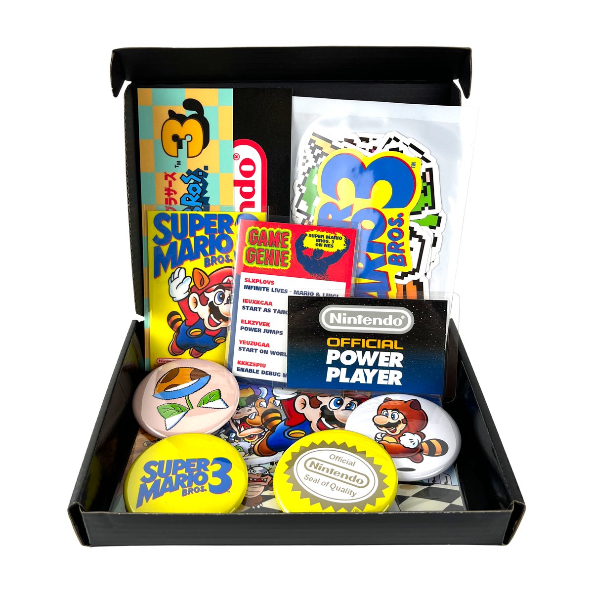 Super Mario Bros. 3 - Gift Box | SuperStickerClub.com | Video Game ...