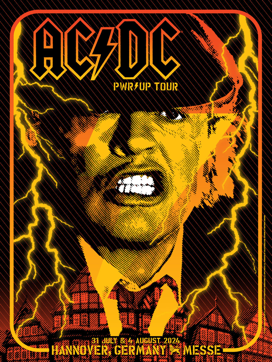 AC/DC Poster | M. Lineham Art