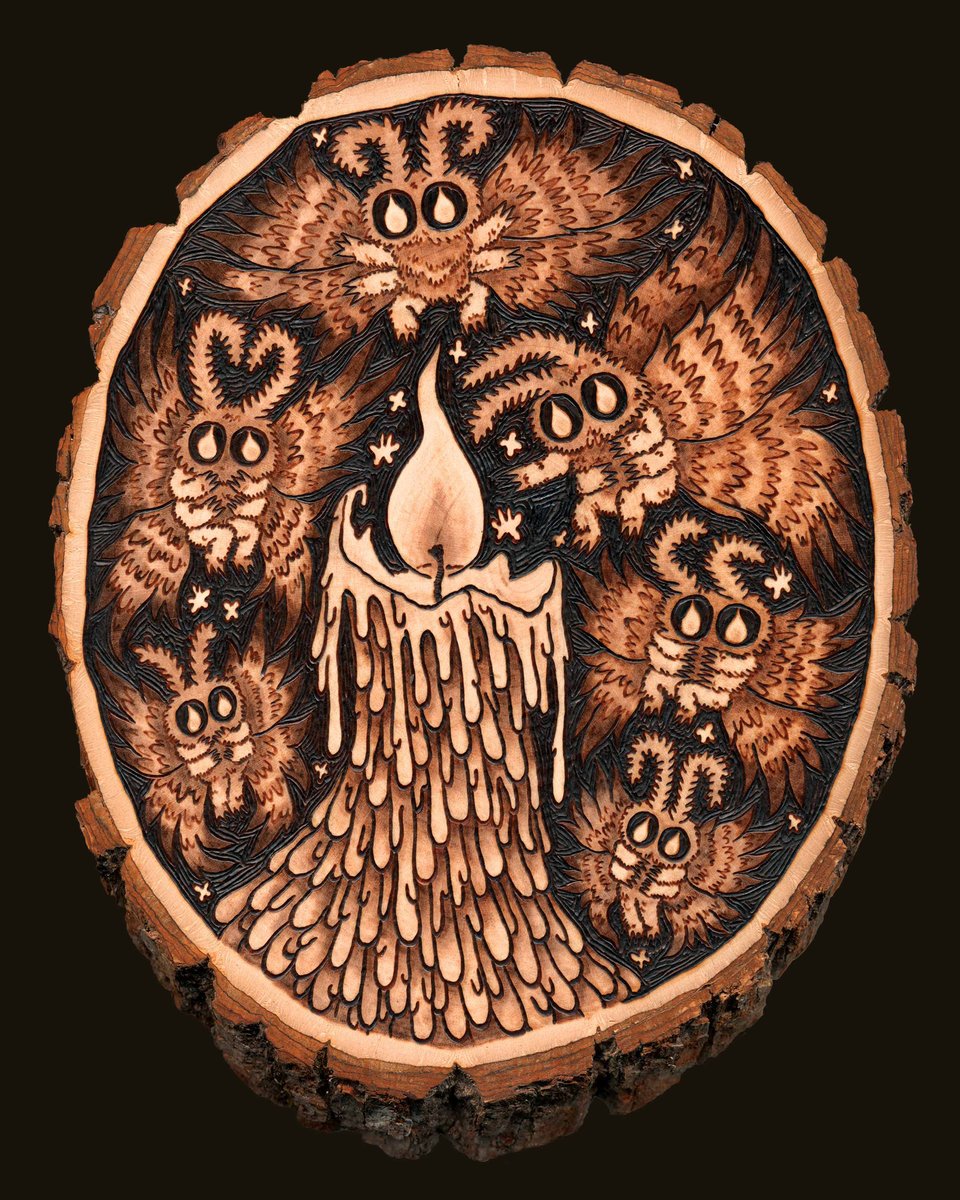 Like a Moth to a Flame Print | Cosmic Devil Art