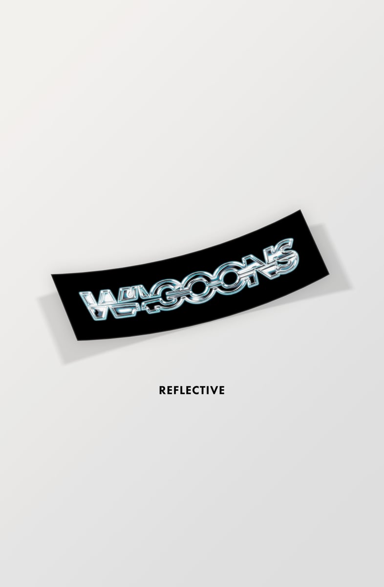 Reflective Chrome Box Sticker | the wagoons