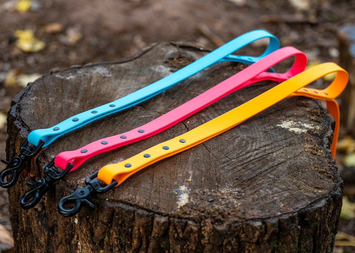 Biothane Traffic Leash - Black Hardware | Folk Tails Pet Co.