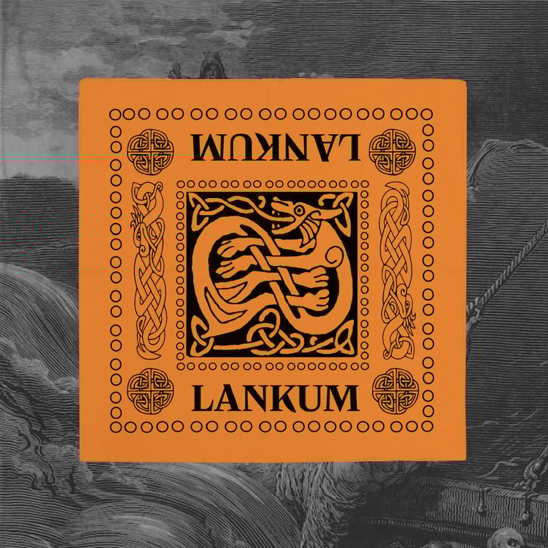 LANKUM Bandana, Orange w/ Black Print | Lankum Music