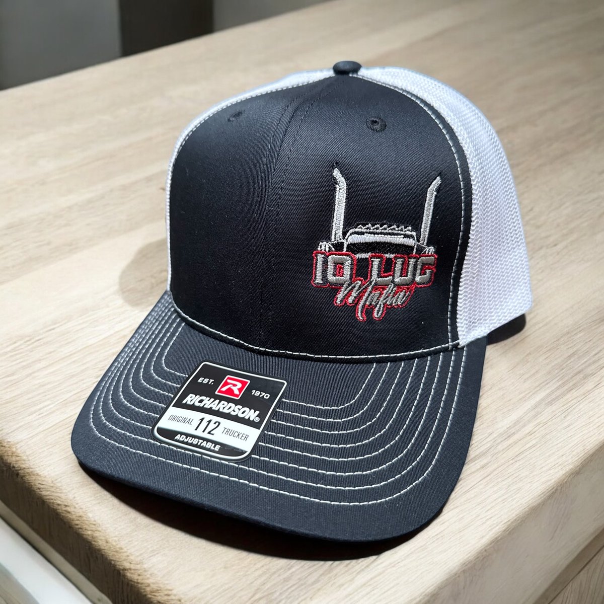 10LugMafia SnapBack trucker hat (red logo) | 10lugmafia