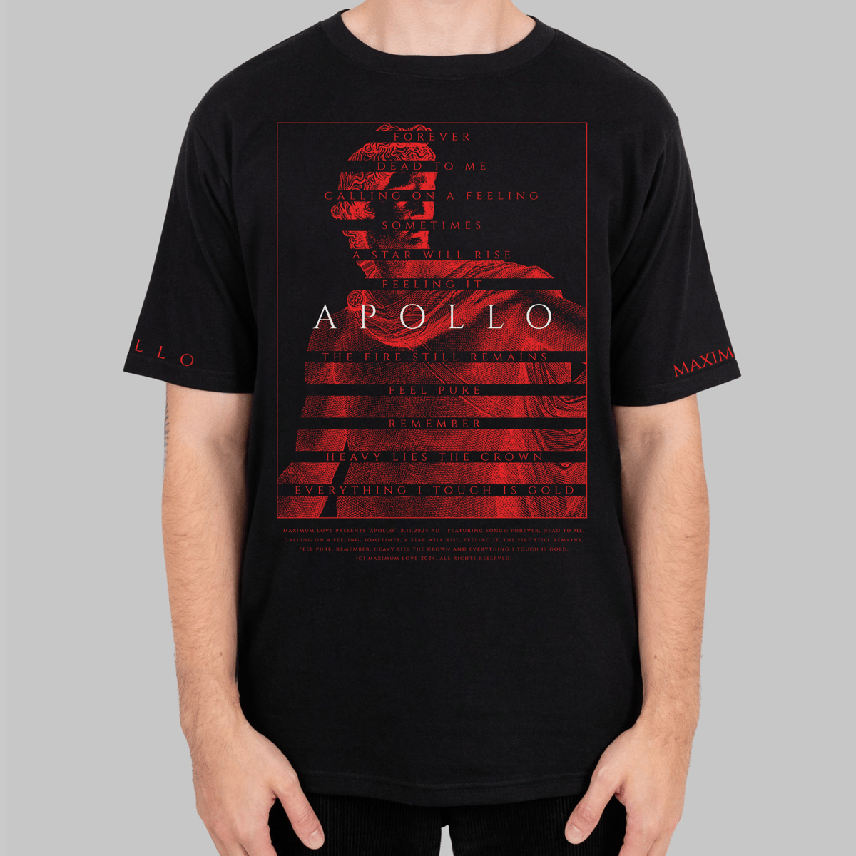 'APOLLO' Oversized Tee - Black | Maximum Love