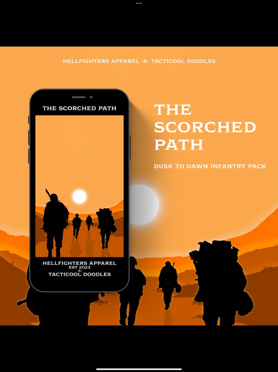 THE SCORCHED PATH PHONE WALLPAPER | TACTICOOLDOODLES