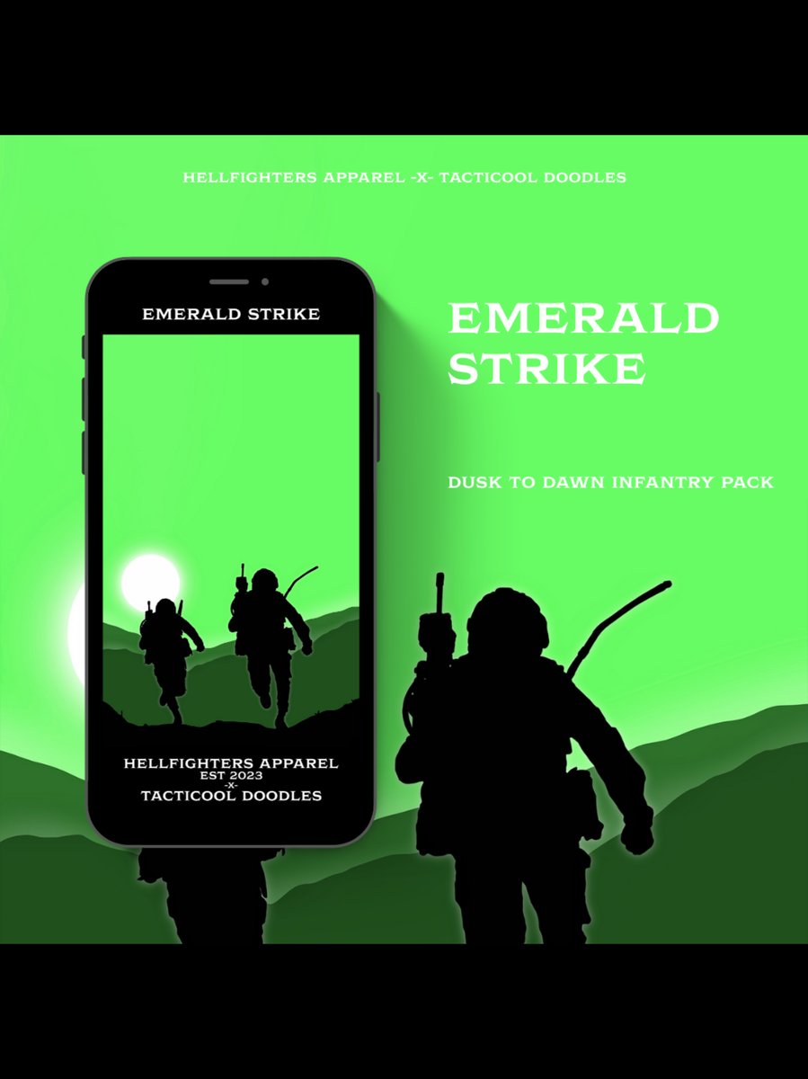 EMERALD STRIKE PHONE WALLPAPER | TACTICOOLDOODLES