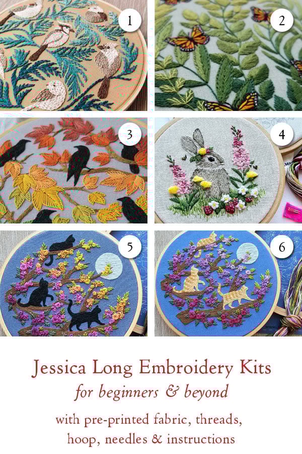 Mary Corbet's Needle 'n Thread — Jessica Long Embroidery Kits