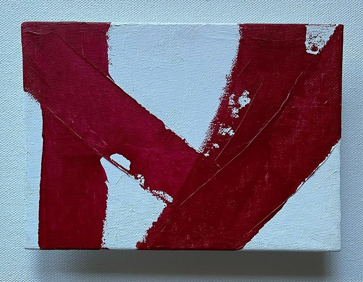 ORIGINAL PASSION Texture Abstract Painting 5 X 7 on Canvas Panel Framed ...