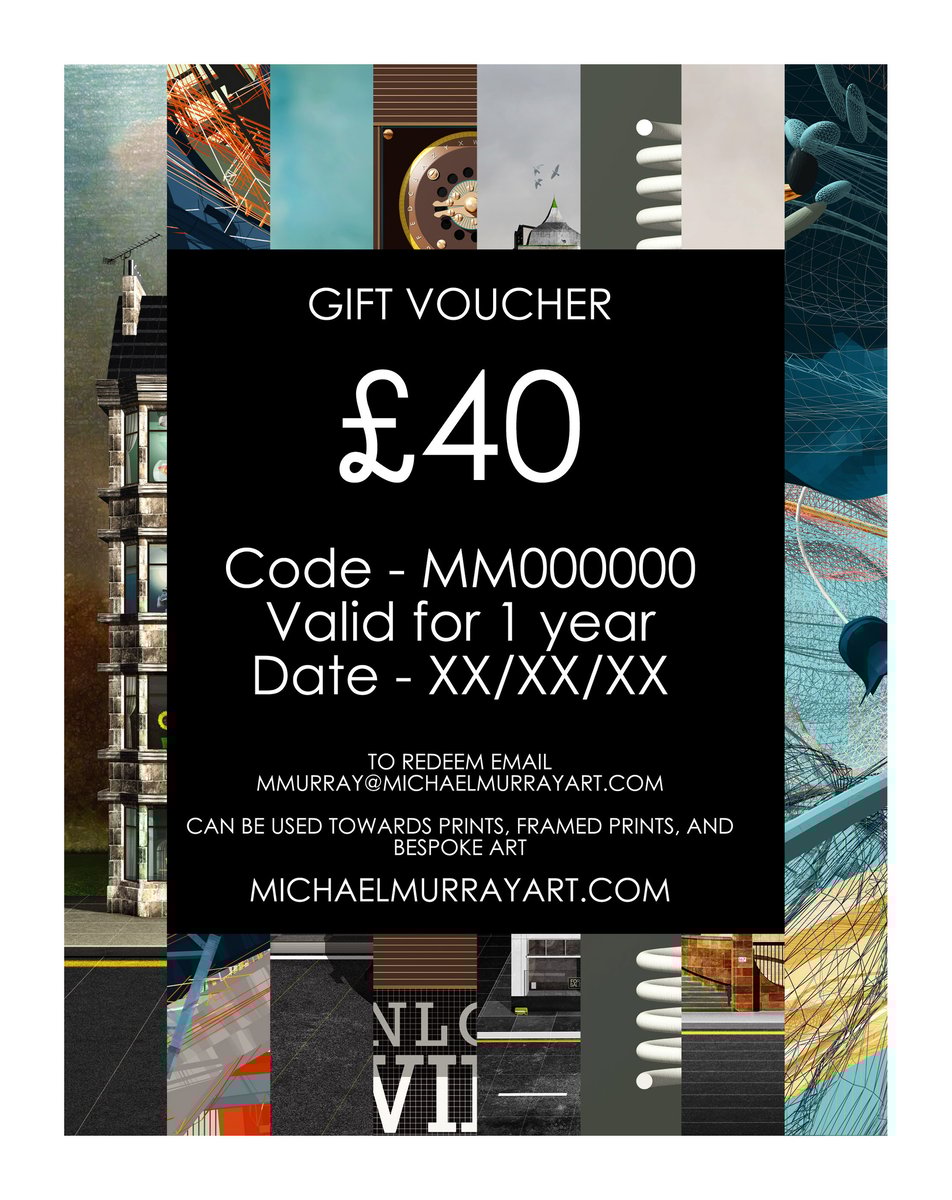 Gift Voucher | Michael Murray Art Print Shop | Glasgow Scotland UK