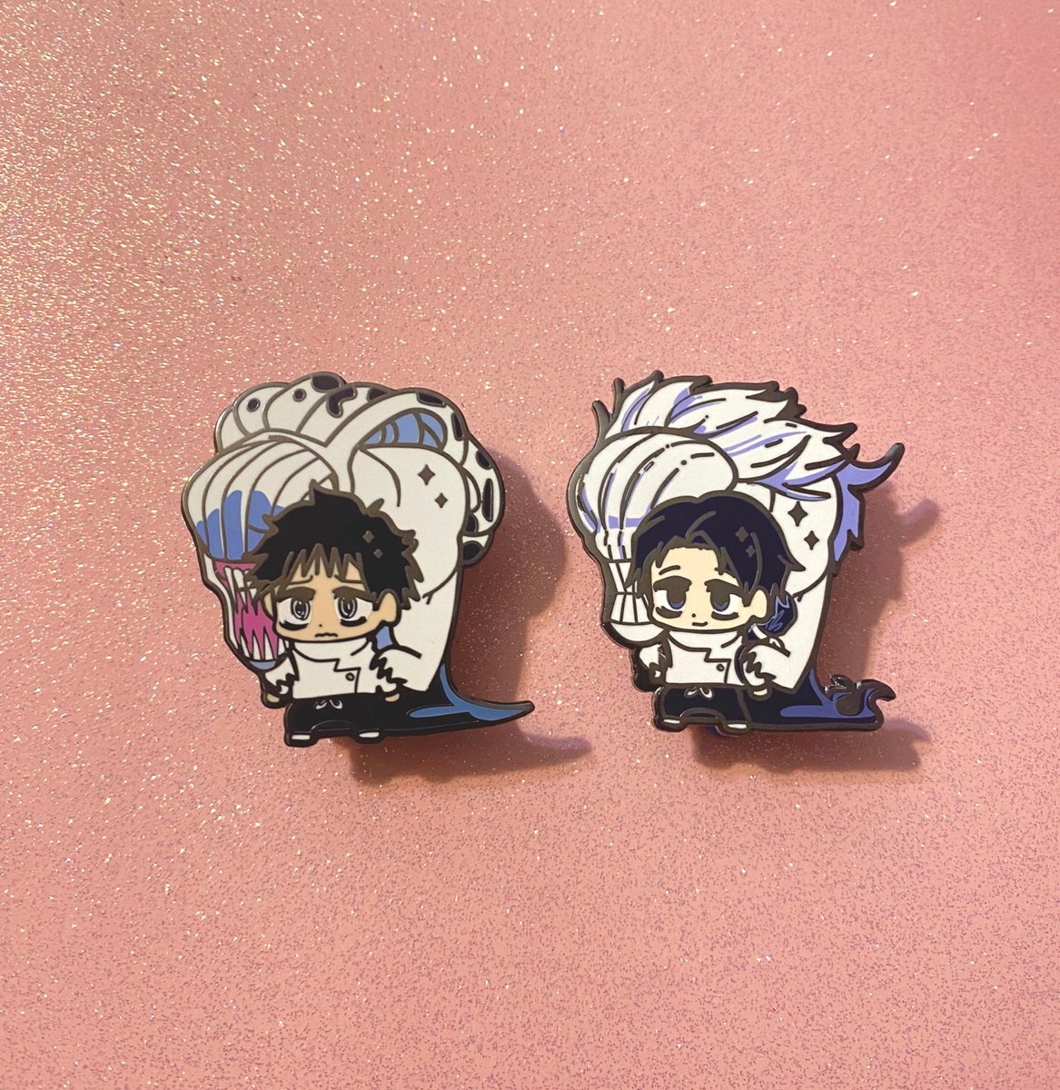 Yuta and Rika Chibi Pin | Zzzsgalore