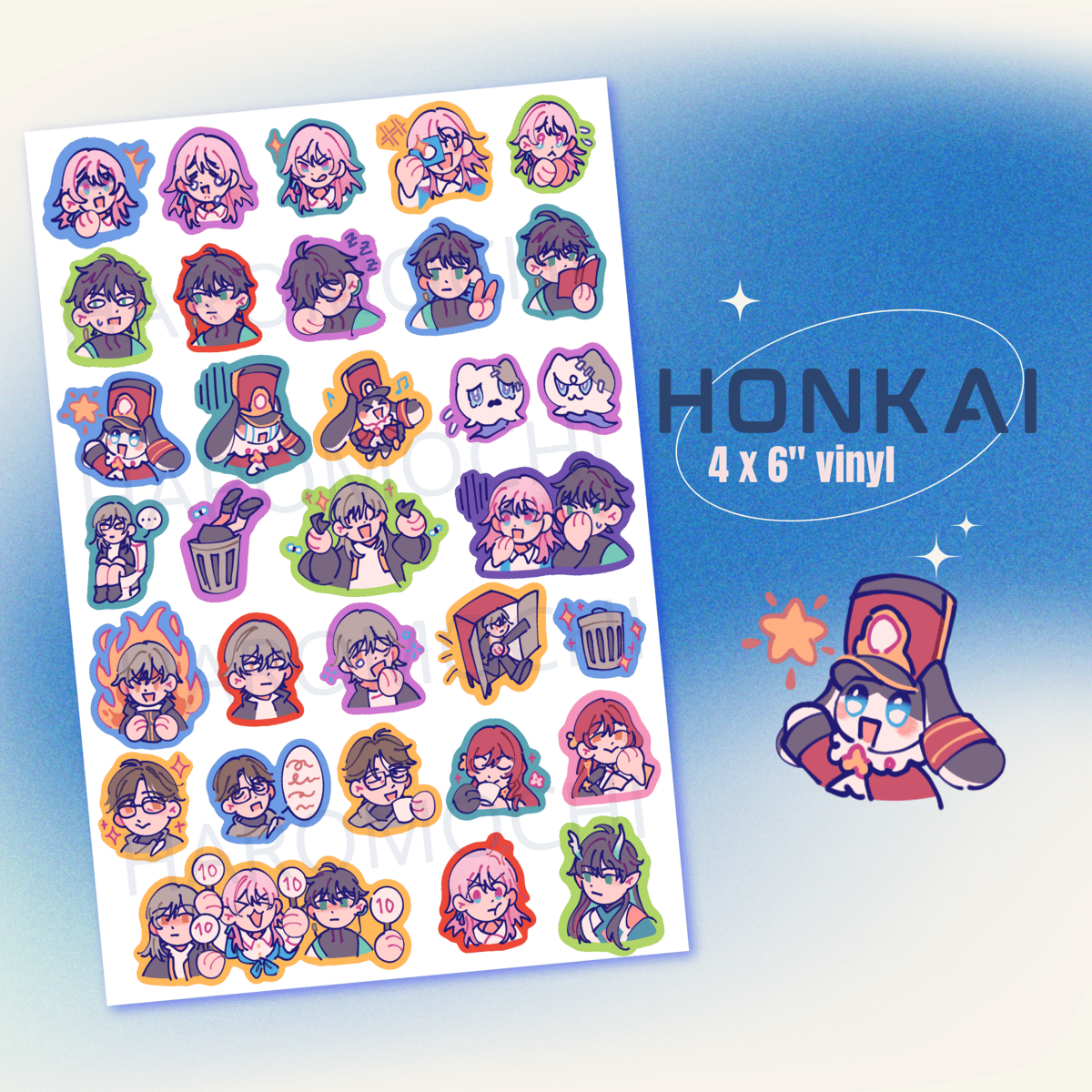 Sticker Sheets (HSR, BCS, Original) | haromochi