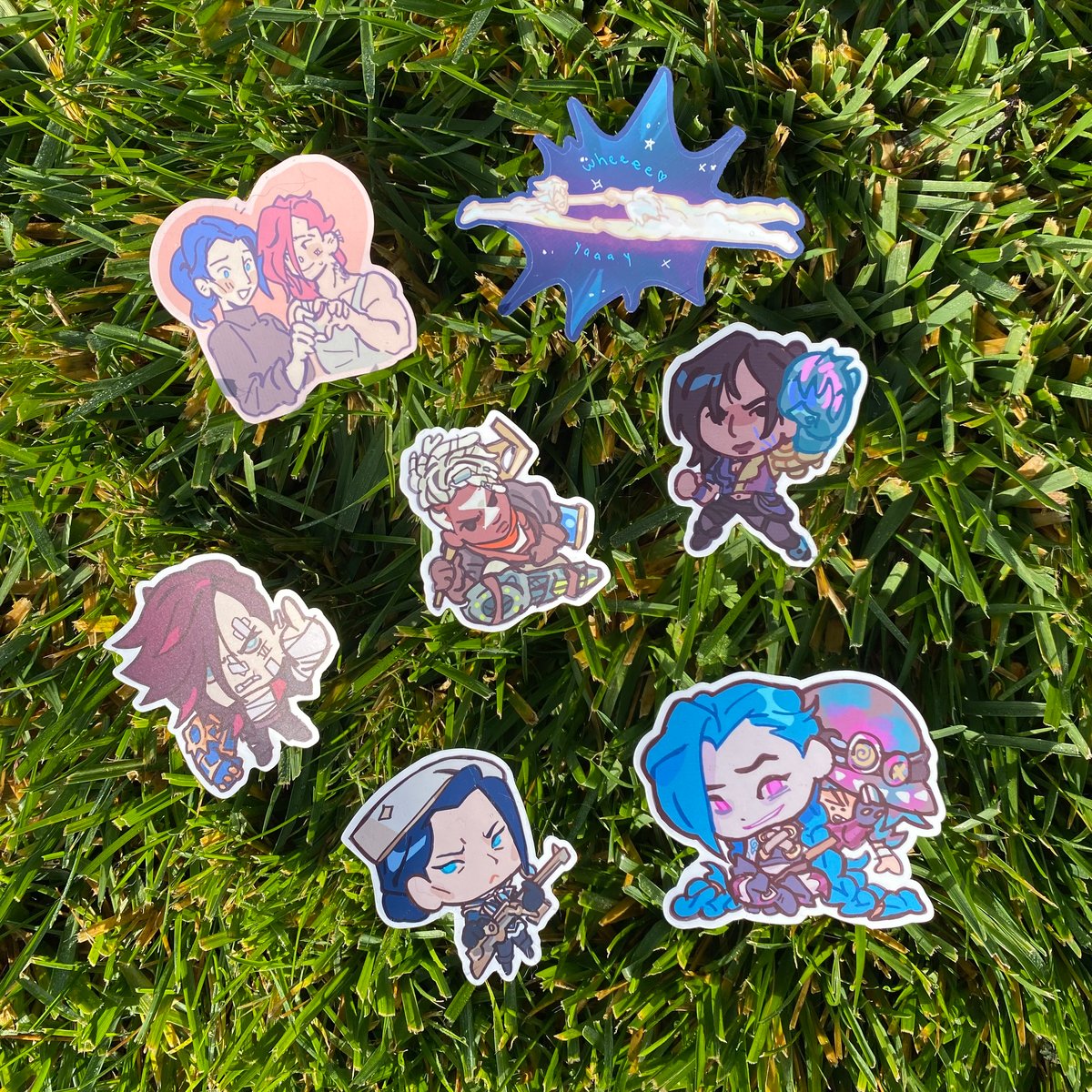 Arcane Season 2 Vinyl Stickers | flapjastic's online store